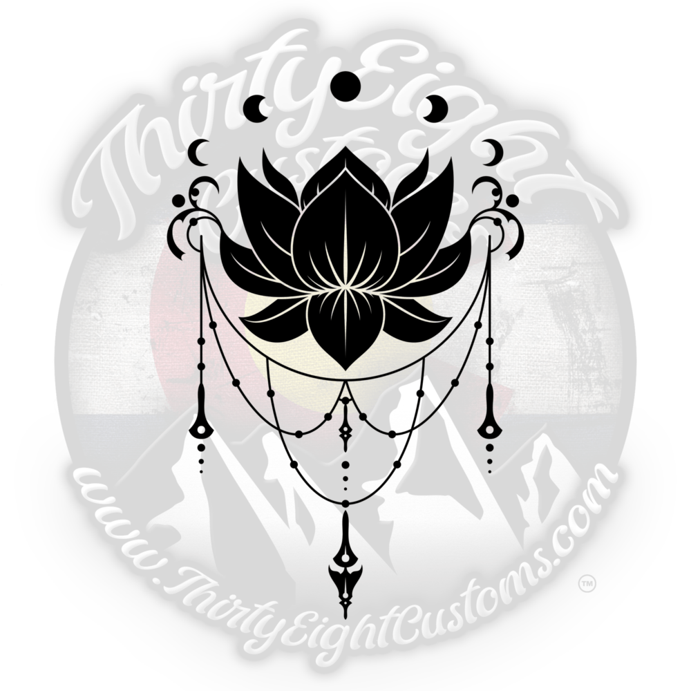 The Lotus Flower - Decal - Thirty Eight Customs