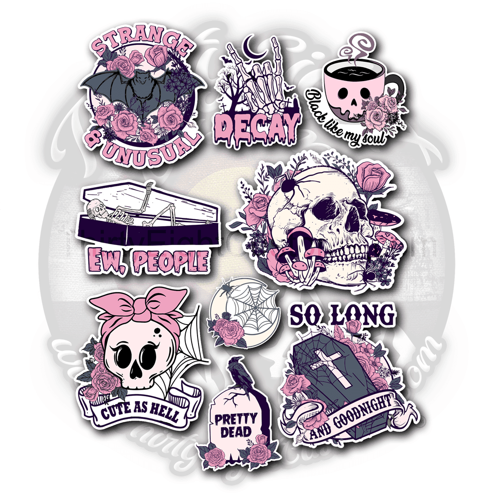 Goth Bundle – Sticker Pack – Thirty Eight Customs
