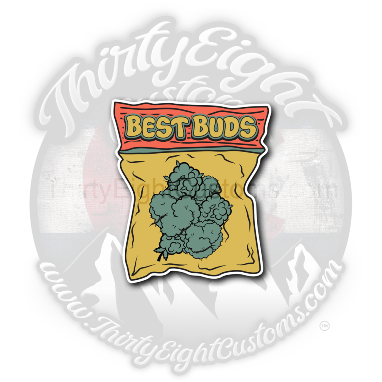 Best Buds - Sticker - Thirty Eight Customs