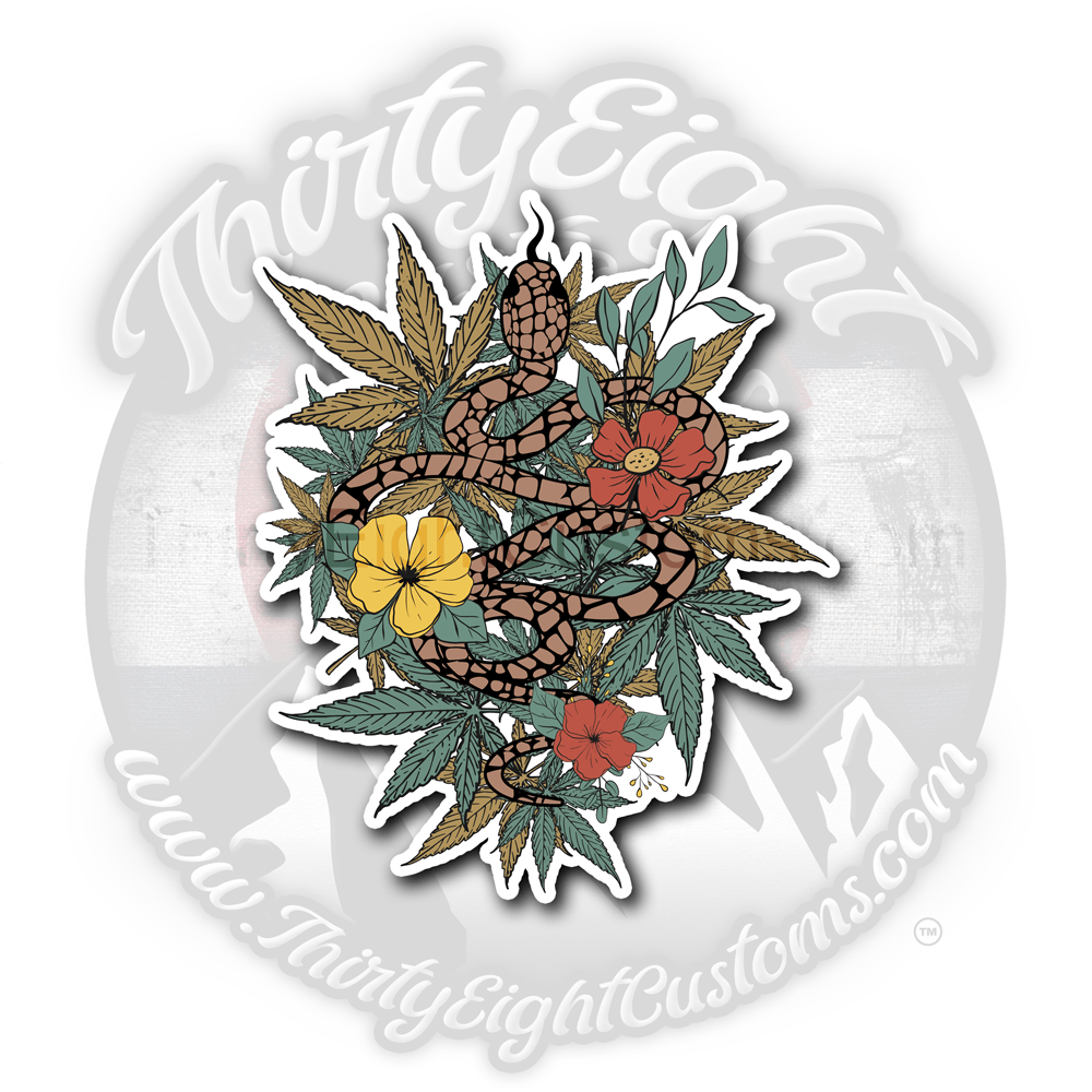 Weed Globe - Sticker - Thirty Eight Customs