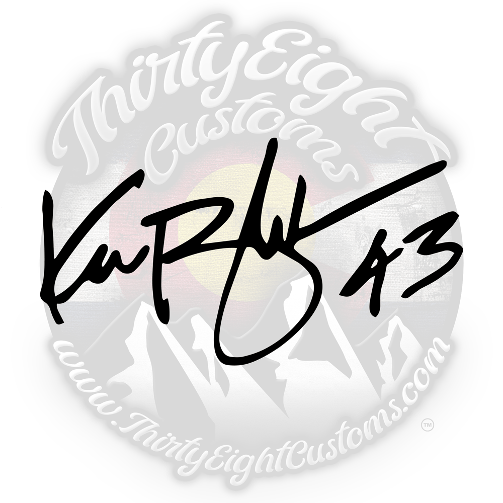 Ken Block Signature – Decal – Thirty Eight Customs